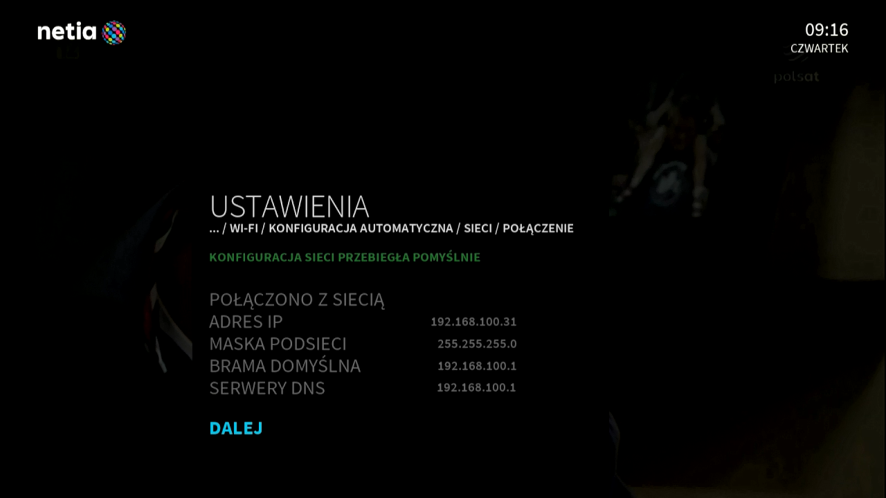Telewizja – parametry i konfiguracja urządzeń - Netia
